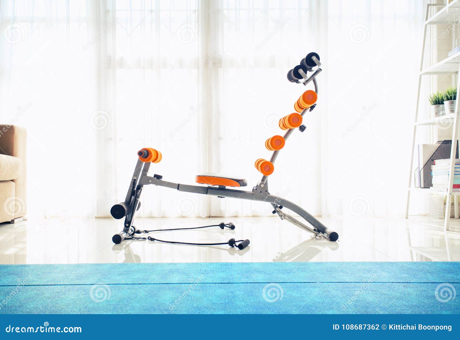 Exercise Machines Sit-ups at the Home Stock Photo - Image of home ...