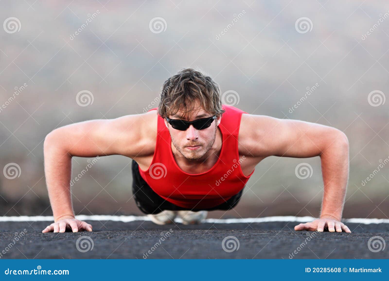 Exercise Man Training Push Ups Stock Photo - Image of push, power: 20285608
