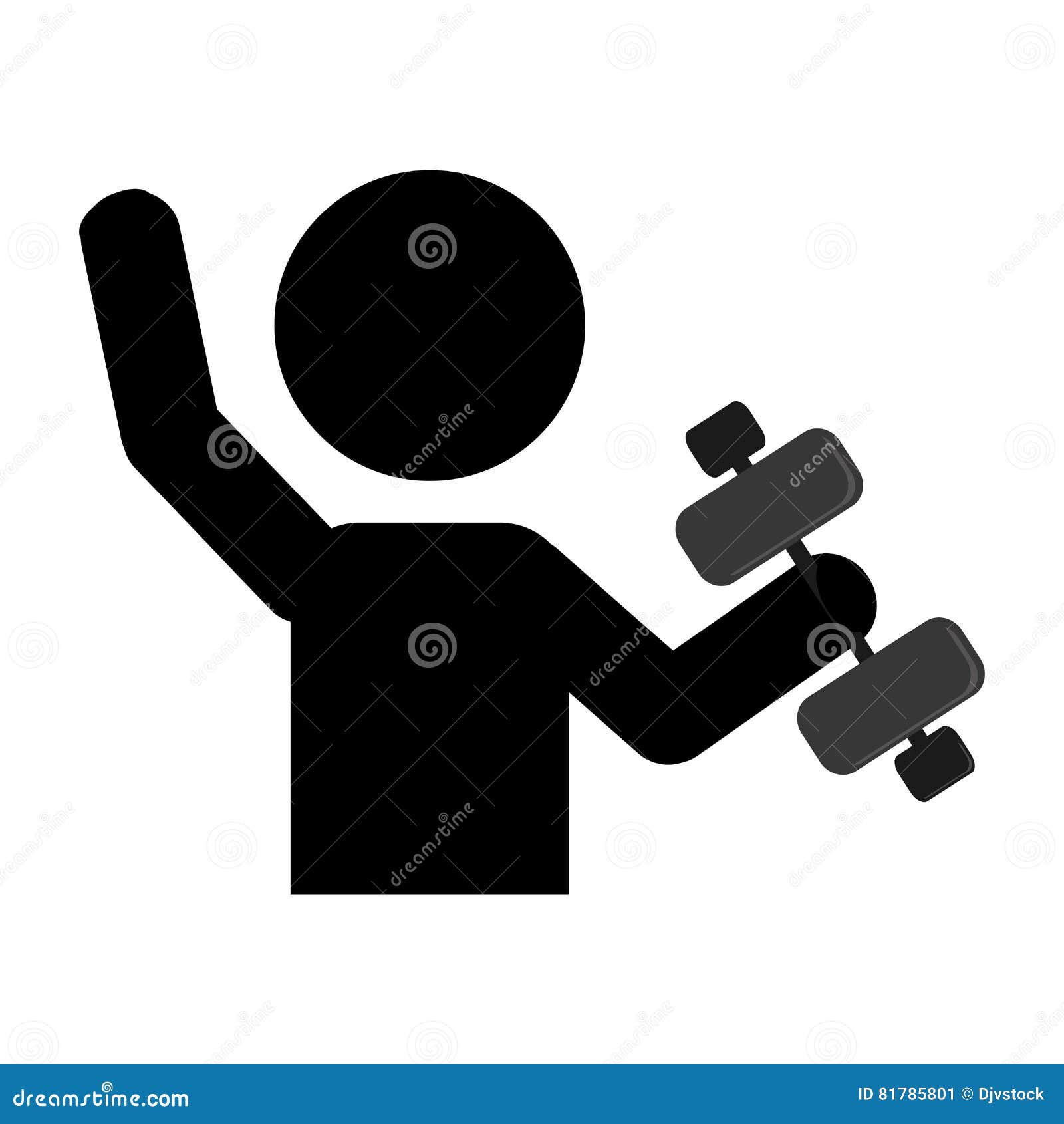 Exercise Pictogram Icon Image Stock Vector - Illustration of tournament ...