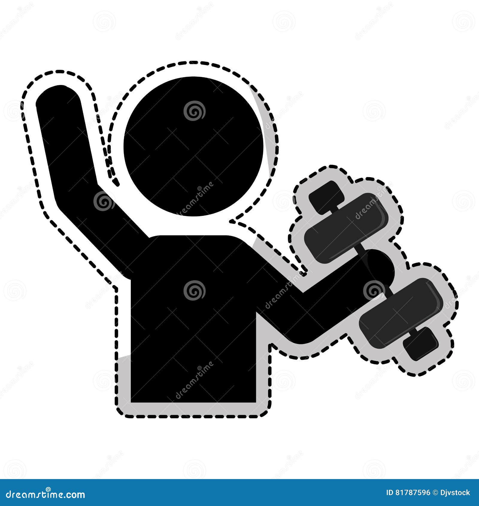Exercise Pictogram Icon Image Stock Vector - Illustration of fitness ...