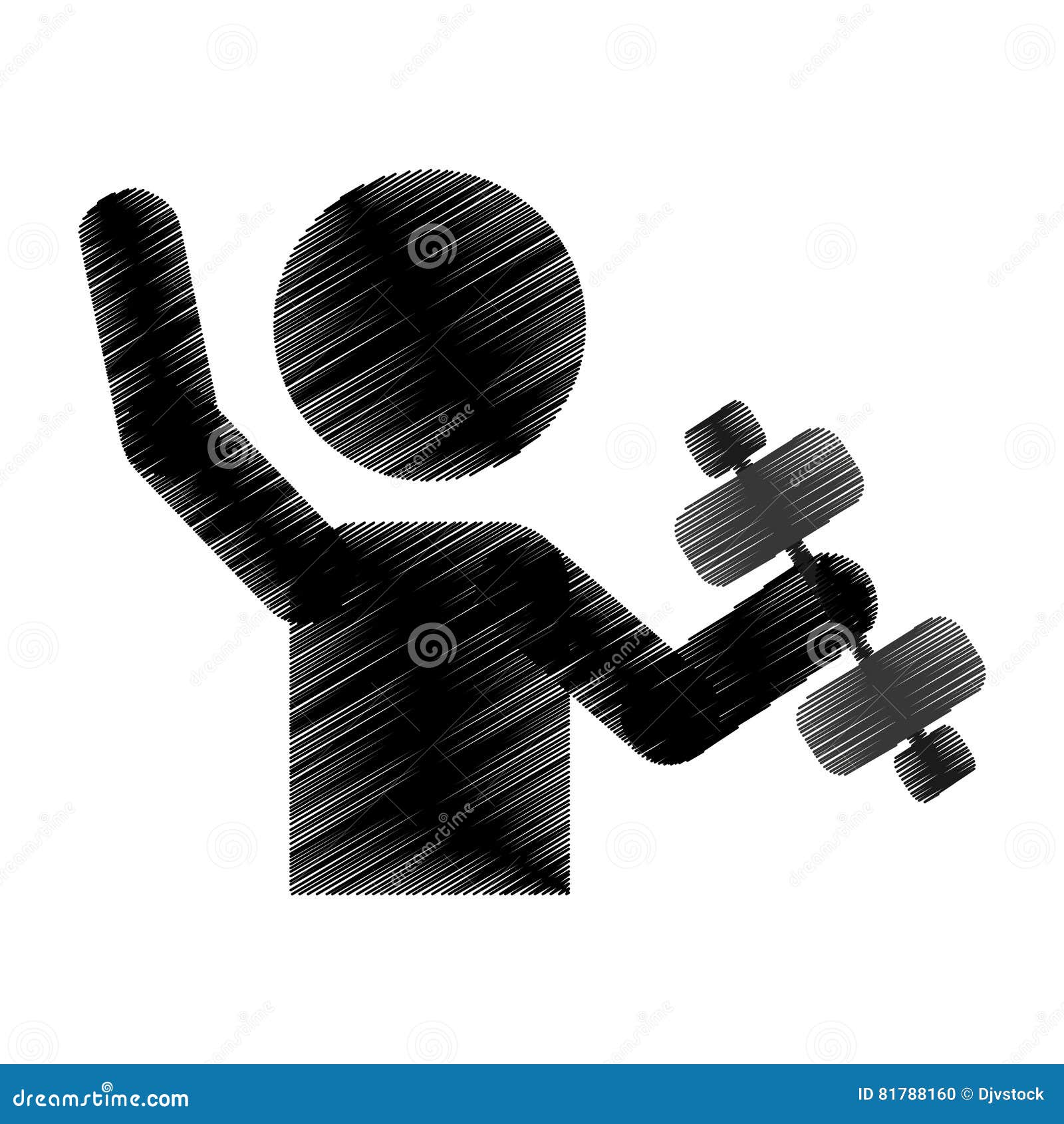 Exercise Pictogram Icon Image Stock Vector - Illustration of exercise ...