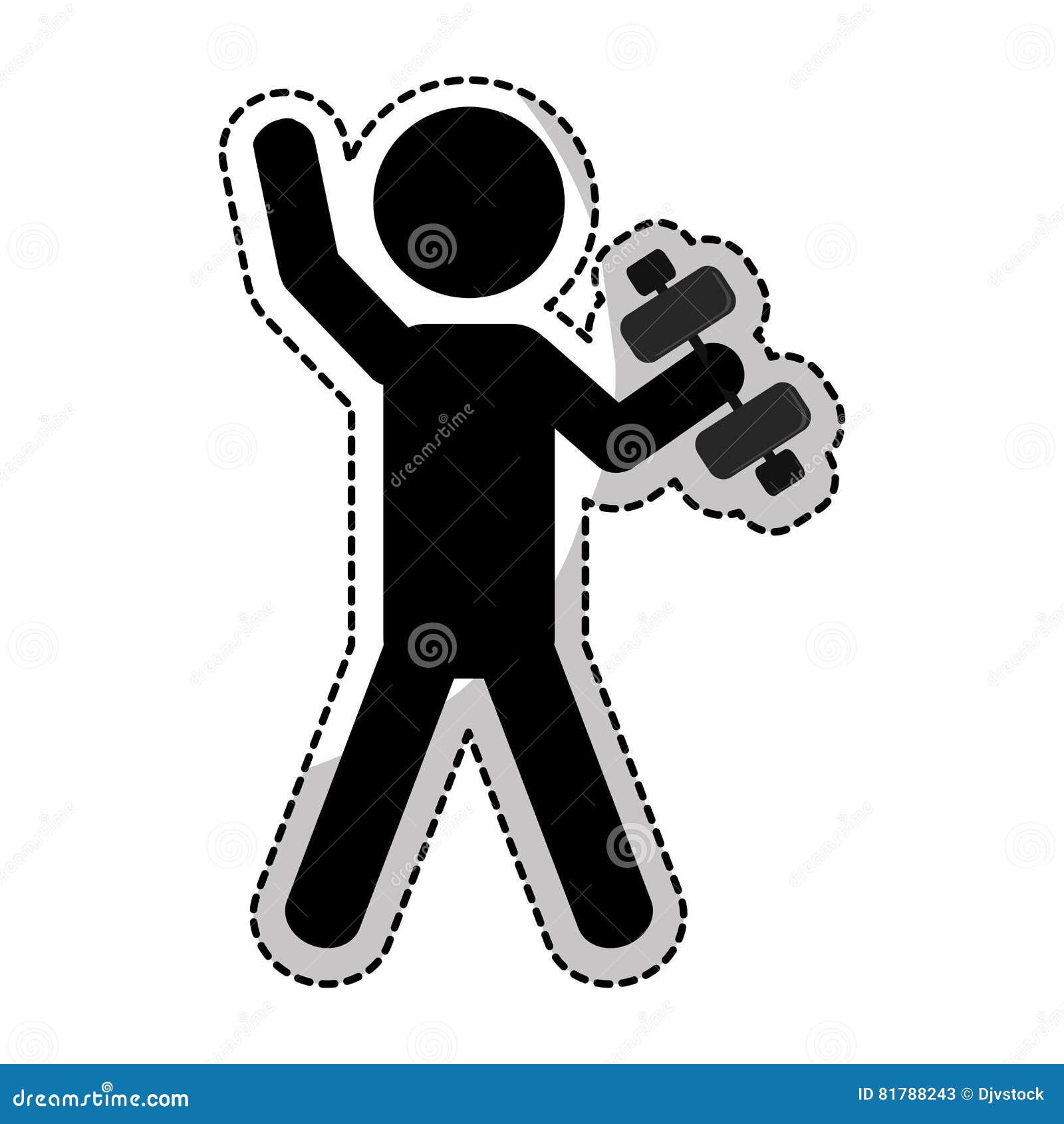 Exercise Pictogram Icon Image Stock Vector - Illustration of sport ...