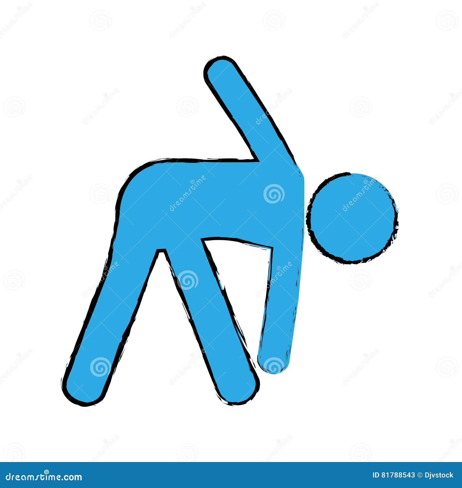 Exercise Pictogram Icon Image Stock Vector - Illustration of recreation ...