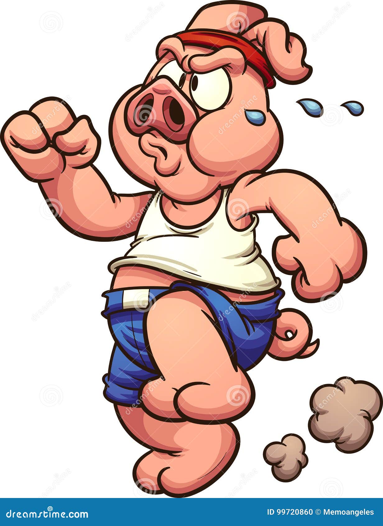 Exercise pig stock vector. Illustration of exercise, cute - 99720860