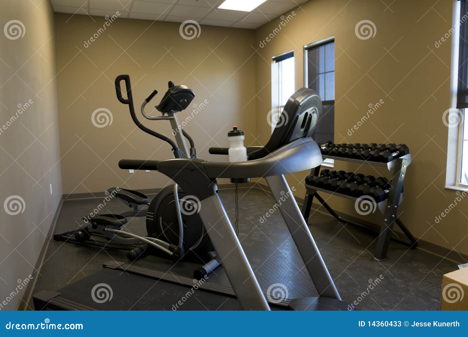 Exercise Room stock image. Image of weights, stationary - 14360433