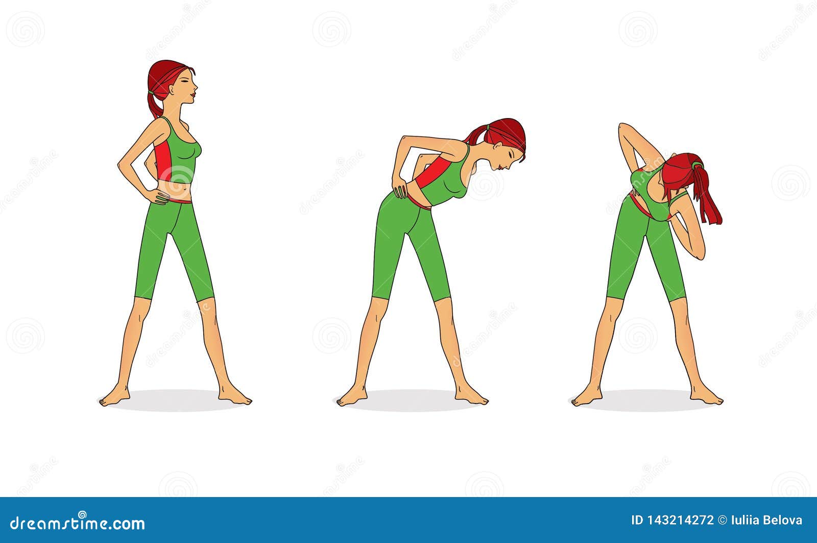 Exercise Of The Slopes With A Turn And The Rotation Of The Trunk ...