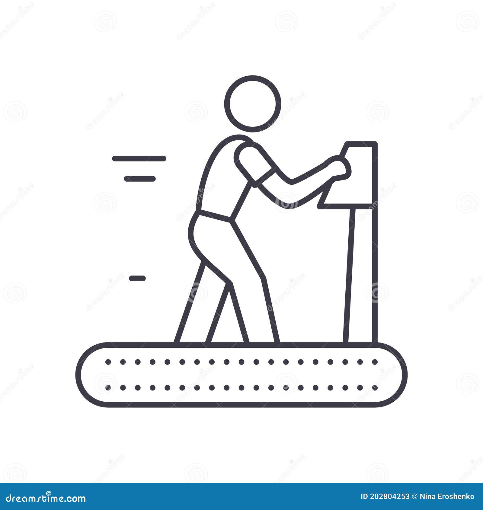 ECG Test Or Exercise Test For Heart Disease On Exercise Bikes. Cartoon ...