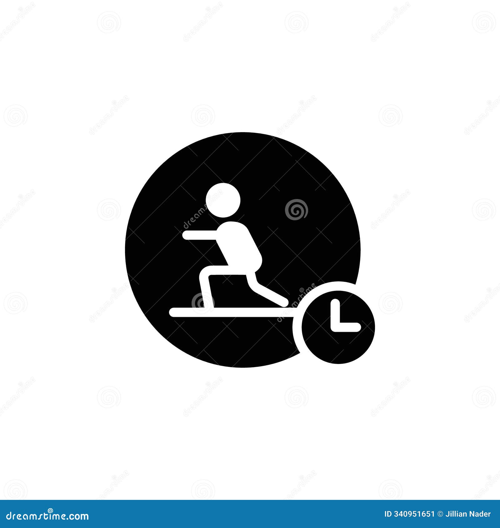 Exercise Time Icon Web Design in Vector Stock Vector - Illustration of ...