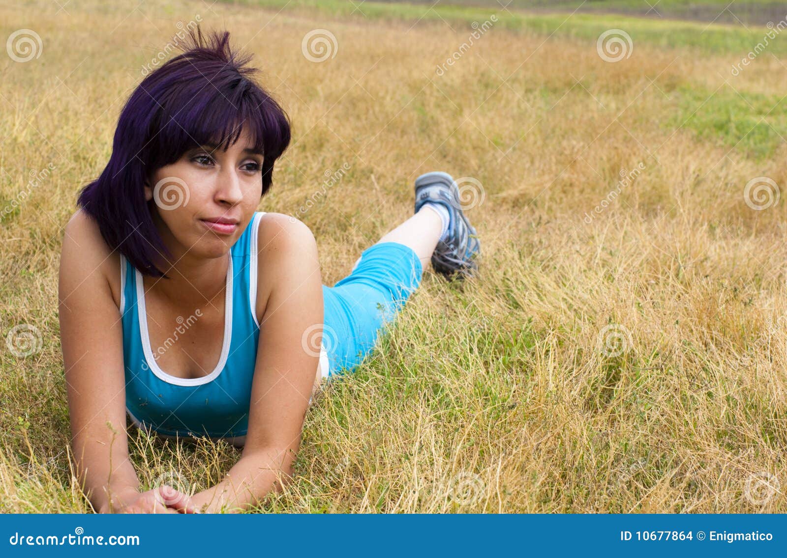Exercise Woman rests stock photo. Image of happy, exercise - 10677864
