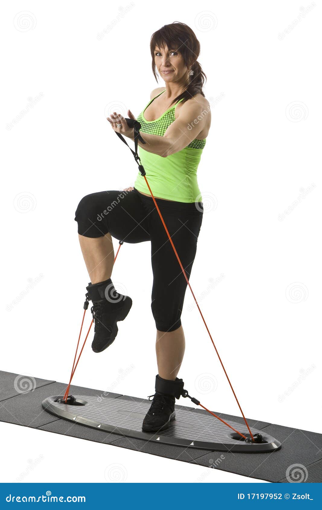 Exercises with Fitness Equipment Stock Photo - Image of strength ...