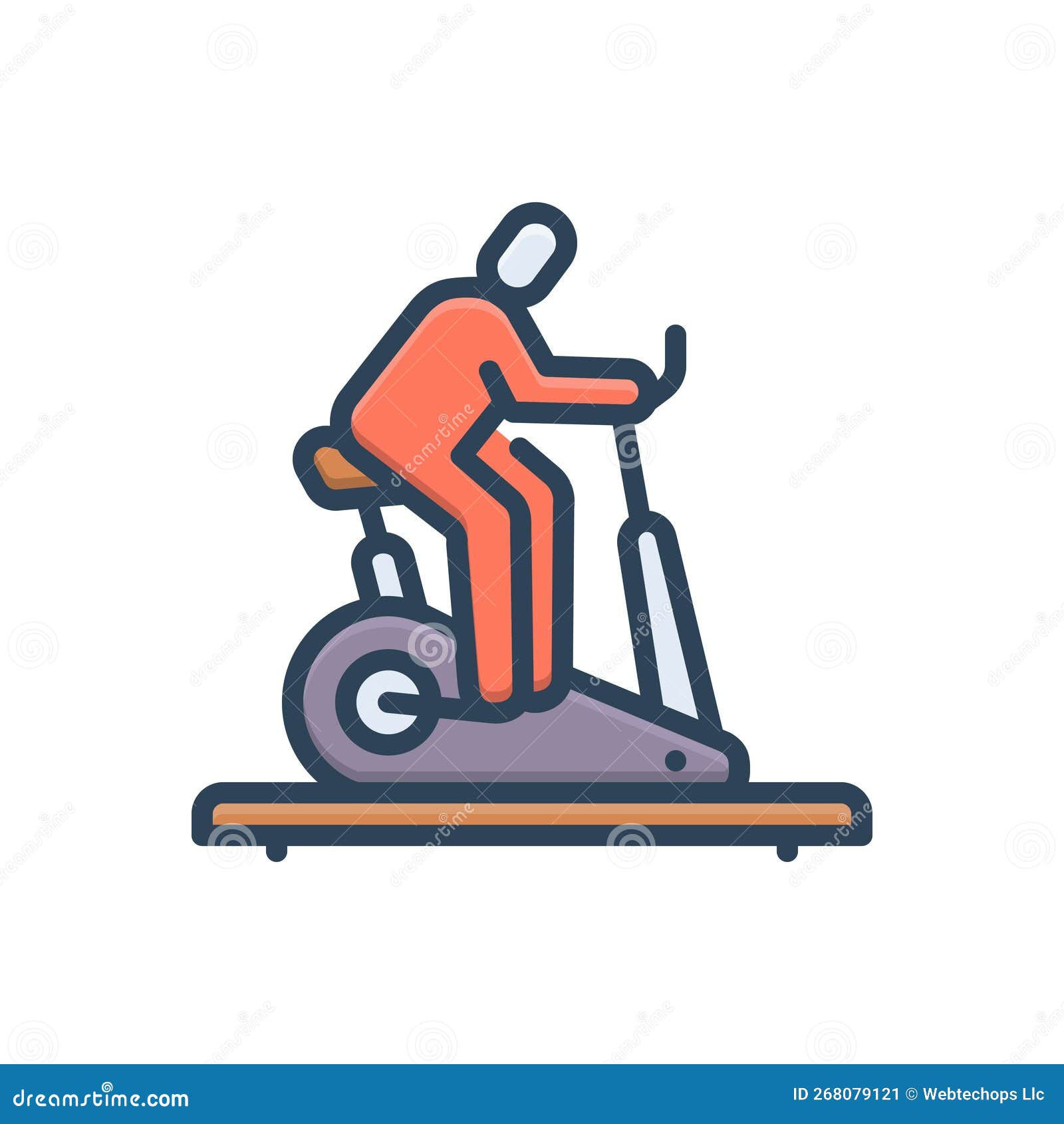 Color Illustration Icon for Exercises, Physical Activity and Workout ...