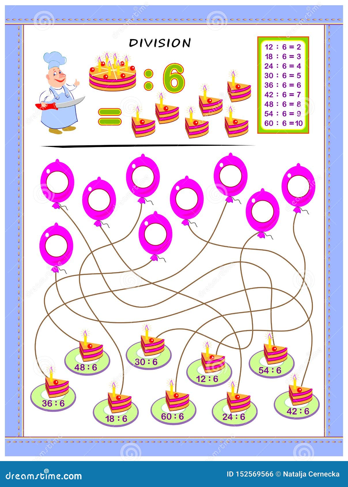 Exercises for Kids with Division Table by Number 6. Solve Examples and ... Exercises for Kids with Division Table by Number 6. Solve Examples and ...