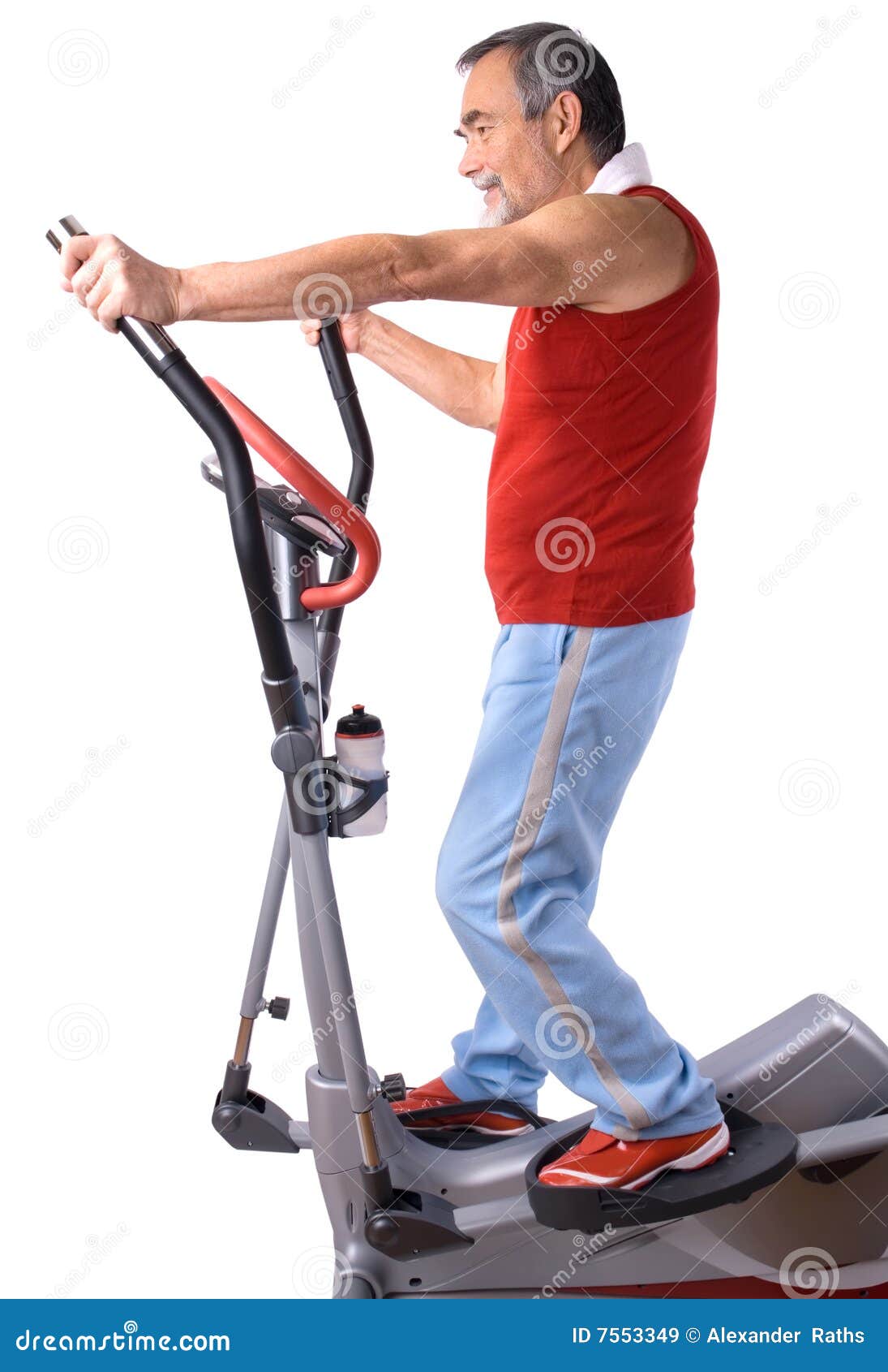 Exercising stock image. Image of walking, eating, isolated - 7553349