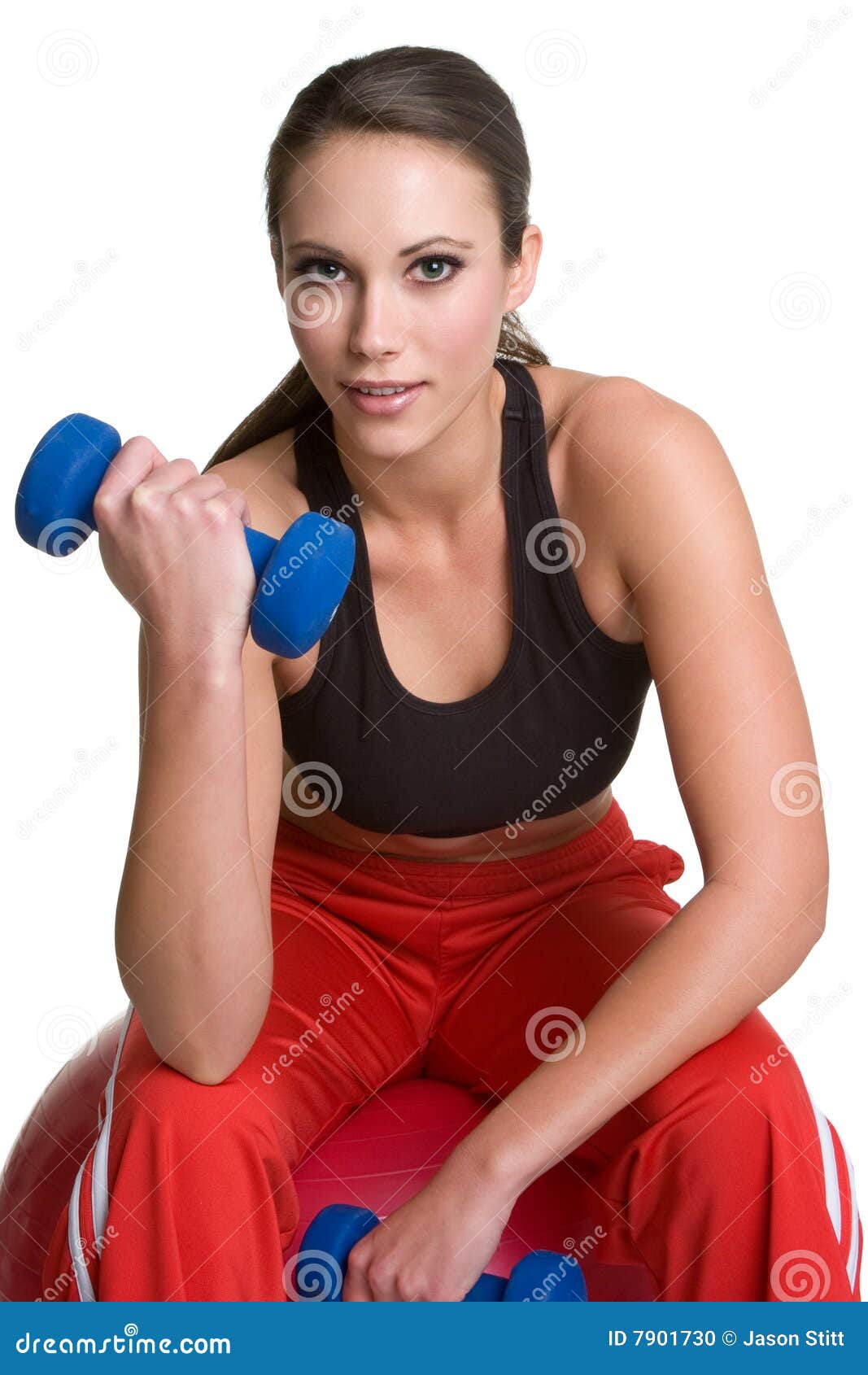 Exercising Girl stock photo. Image of sitting, woman, women - 7901730