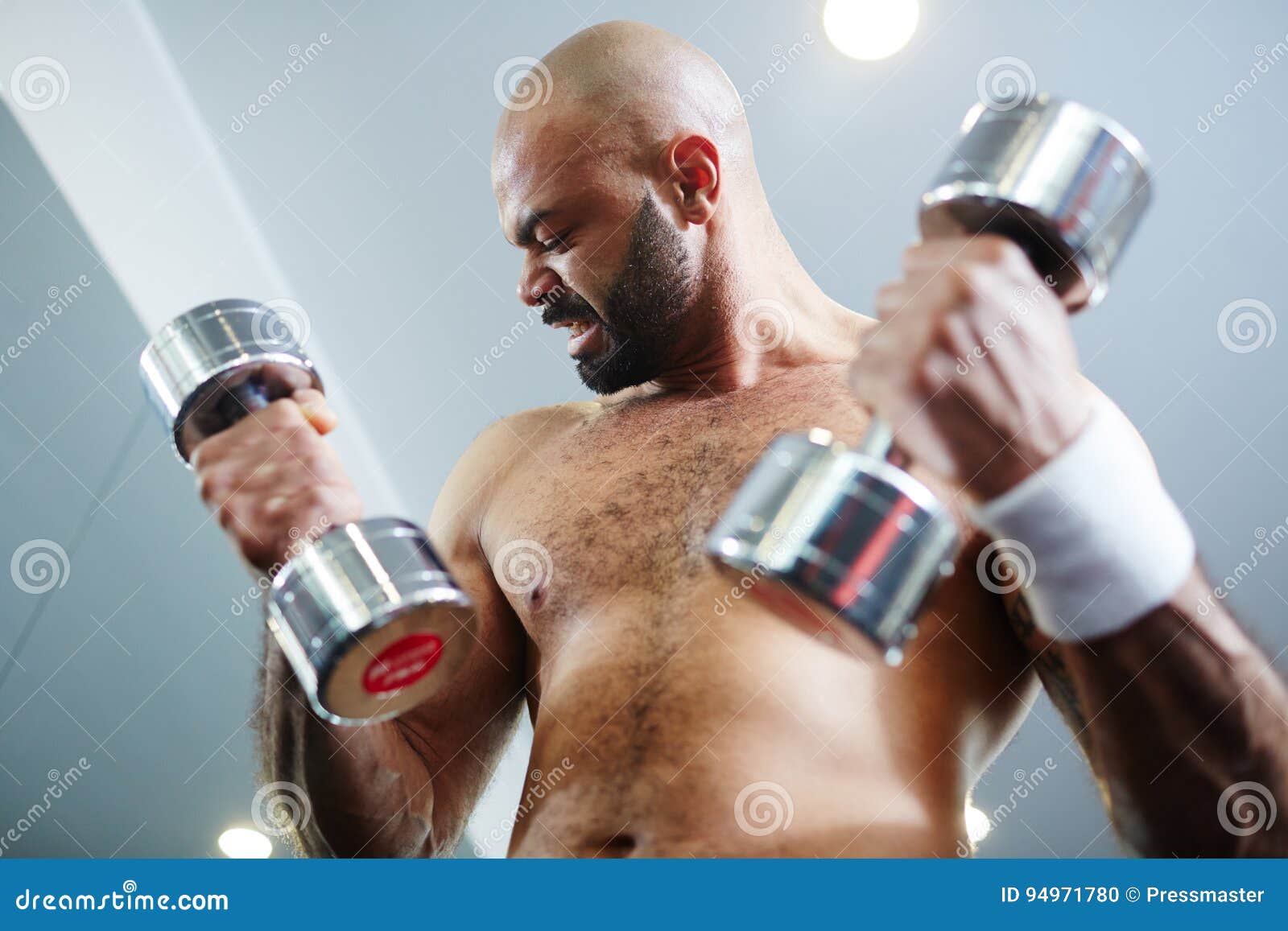 Exercising hard stock photo. Image of sport, power, modern - 94971780
