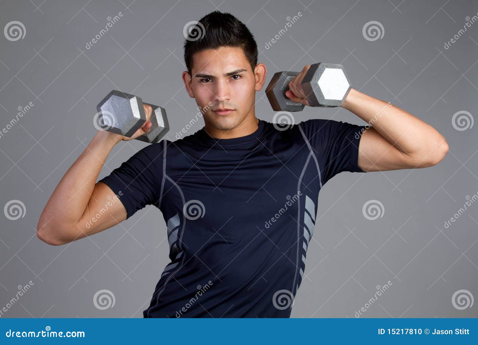 Exercising Man stock photo. Image of latin, iron, people - 15217810