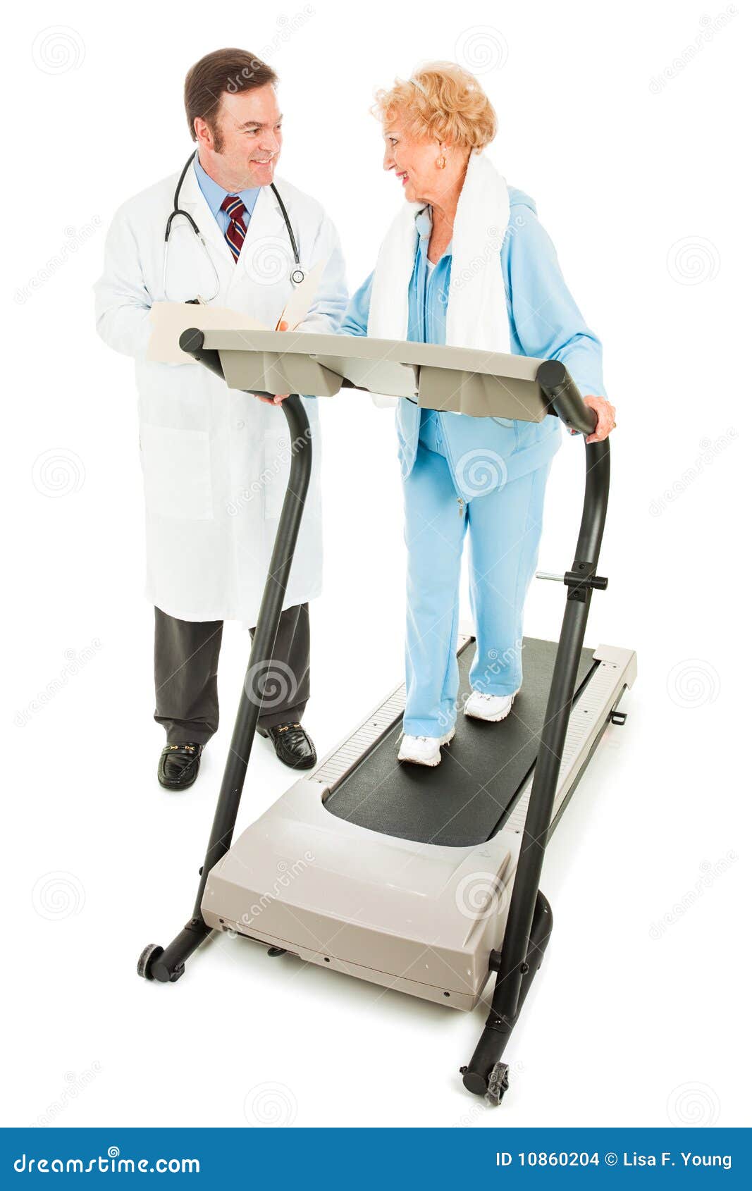 Exercising with Medical Supervision Stock Photo - Image of elderly ...
