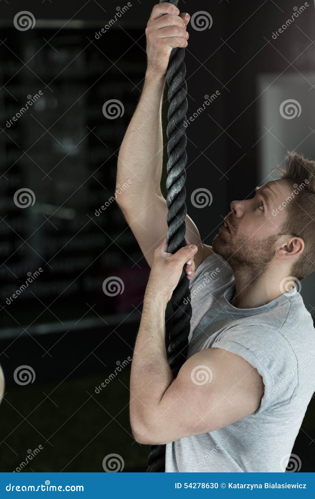 Exercising with rope stock photo. Image of fitness, power - 54278630