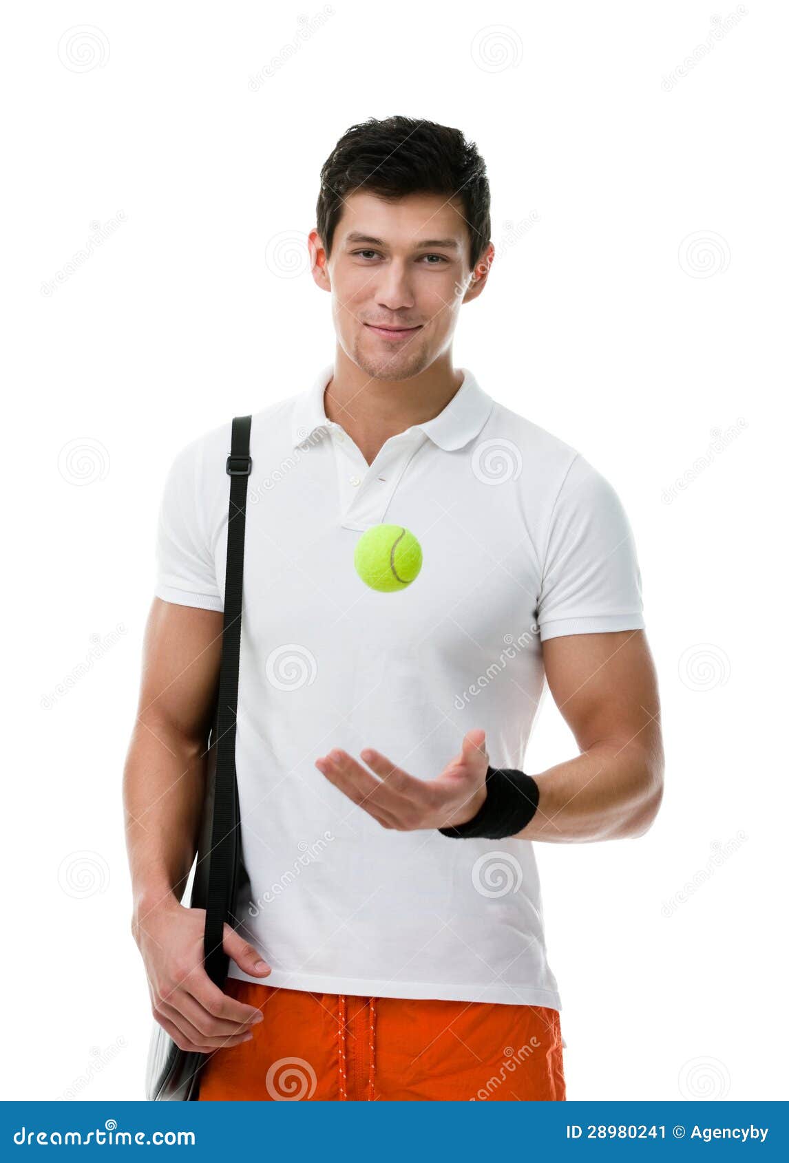 Exercising tennis player stock image. Image of color - 28980241