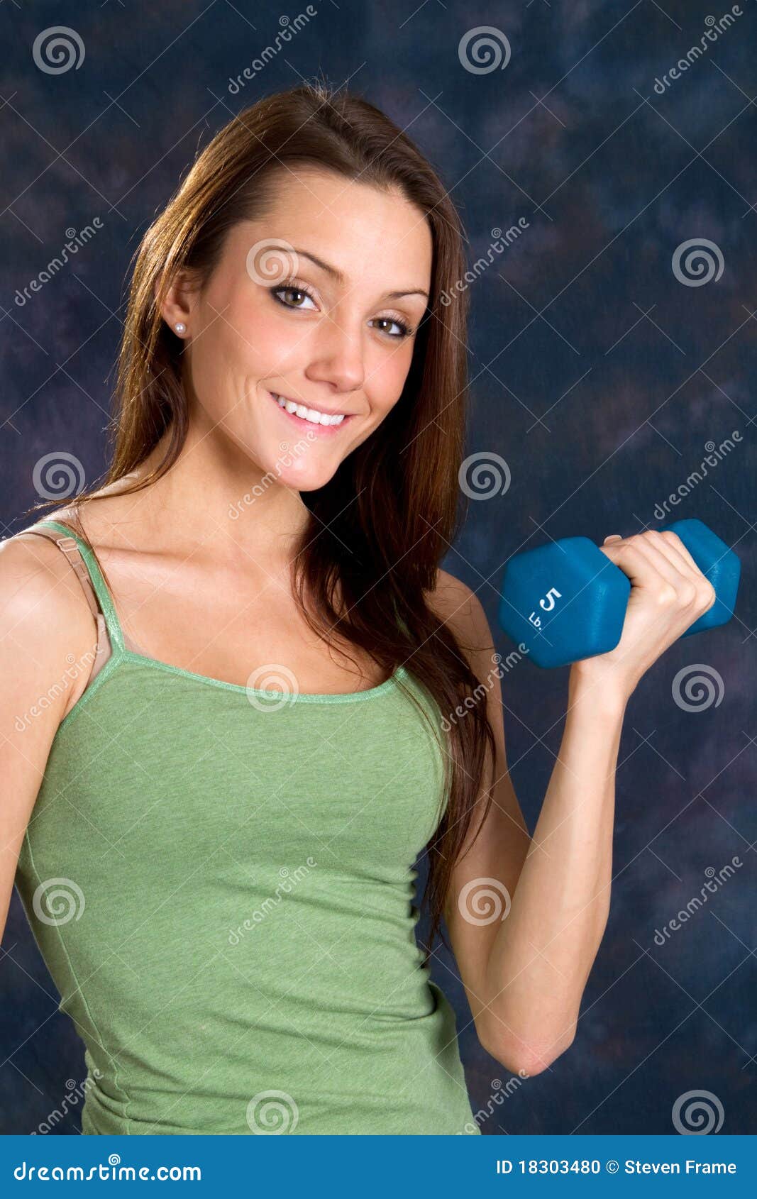 Exercising Woman stock photo. Image of healthy, fitness - 18303480