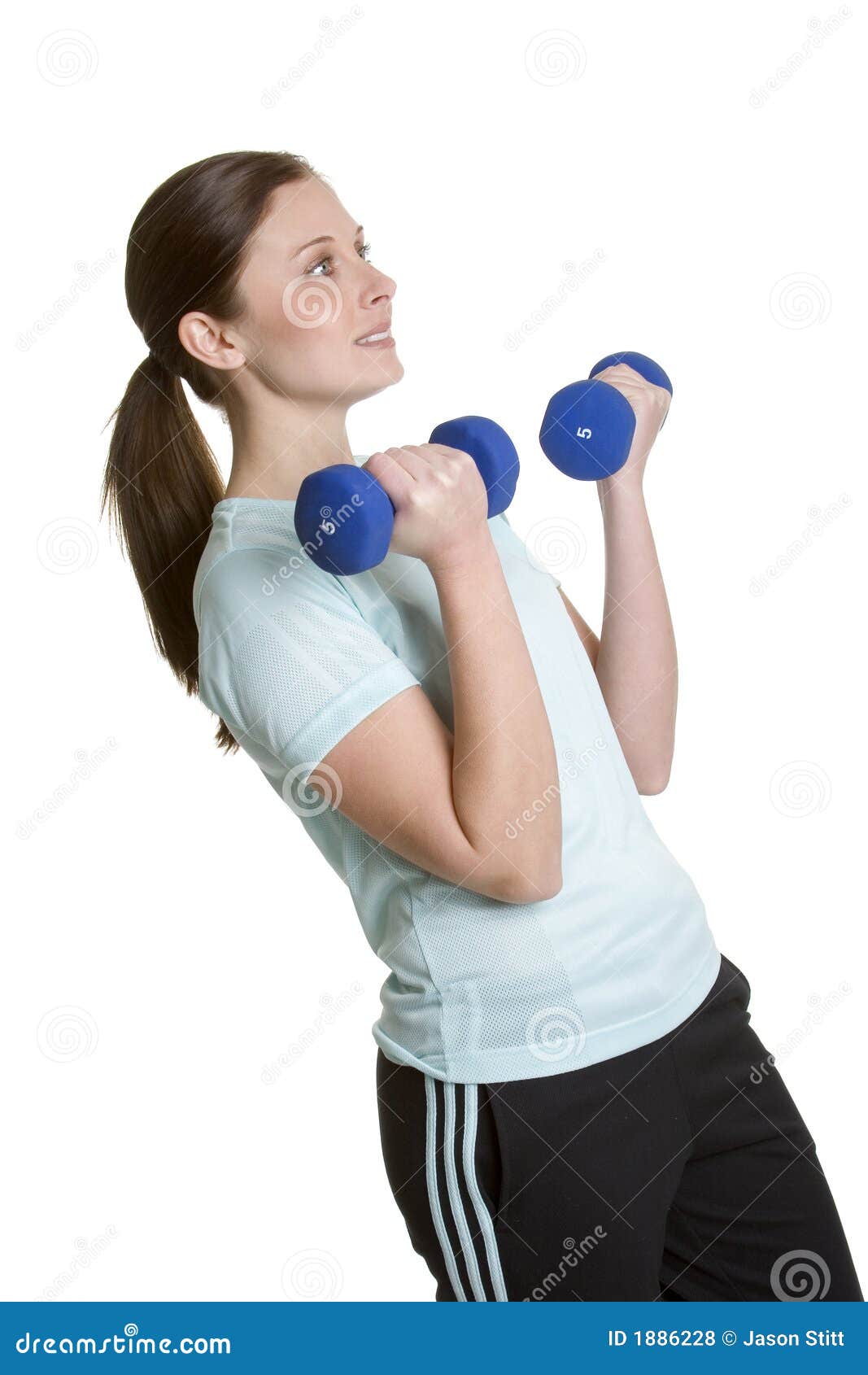 Exercising Woman stock photo. Image of exercise, lift - 1886228
