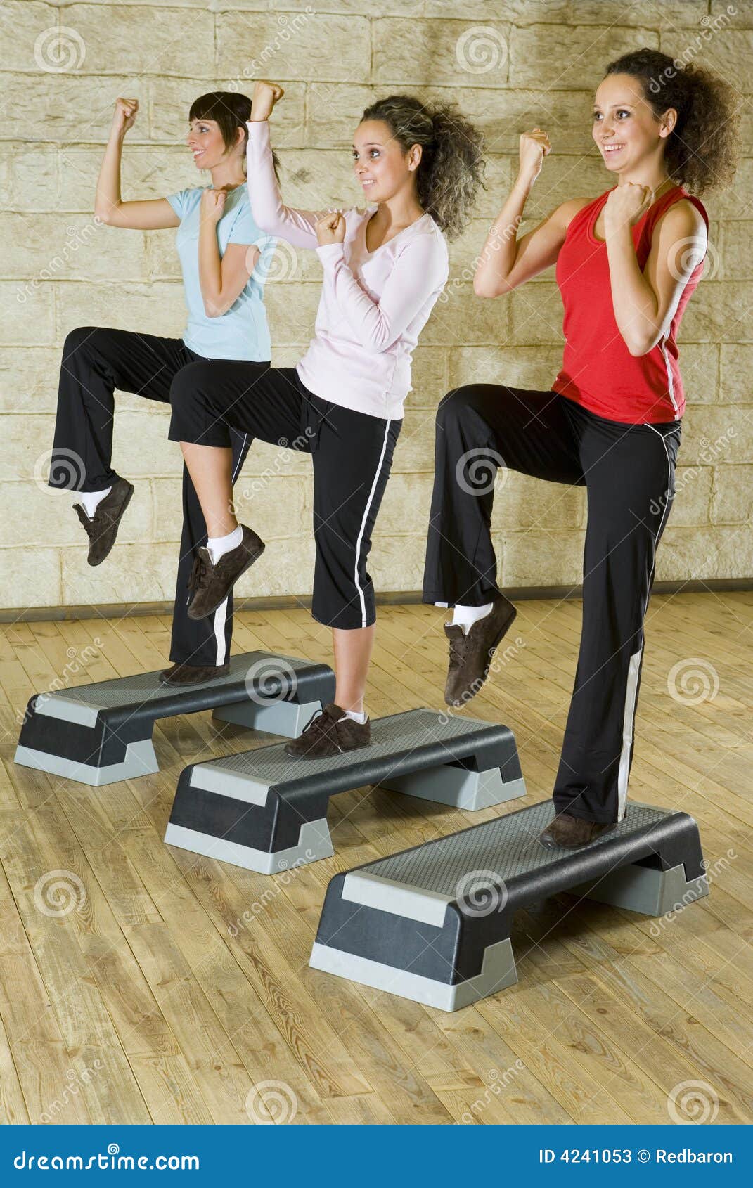 Exercising women stock image. Image of aerobic, caucasian - 4241053