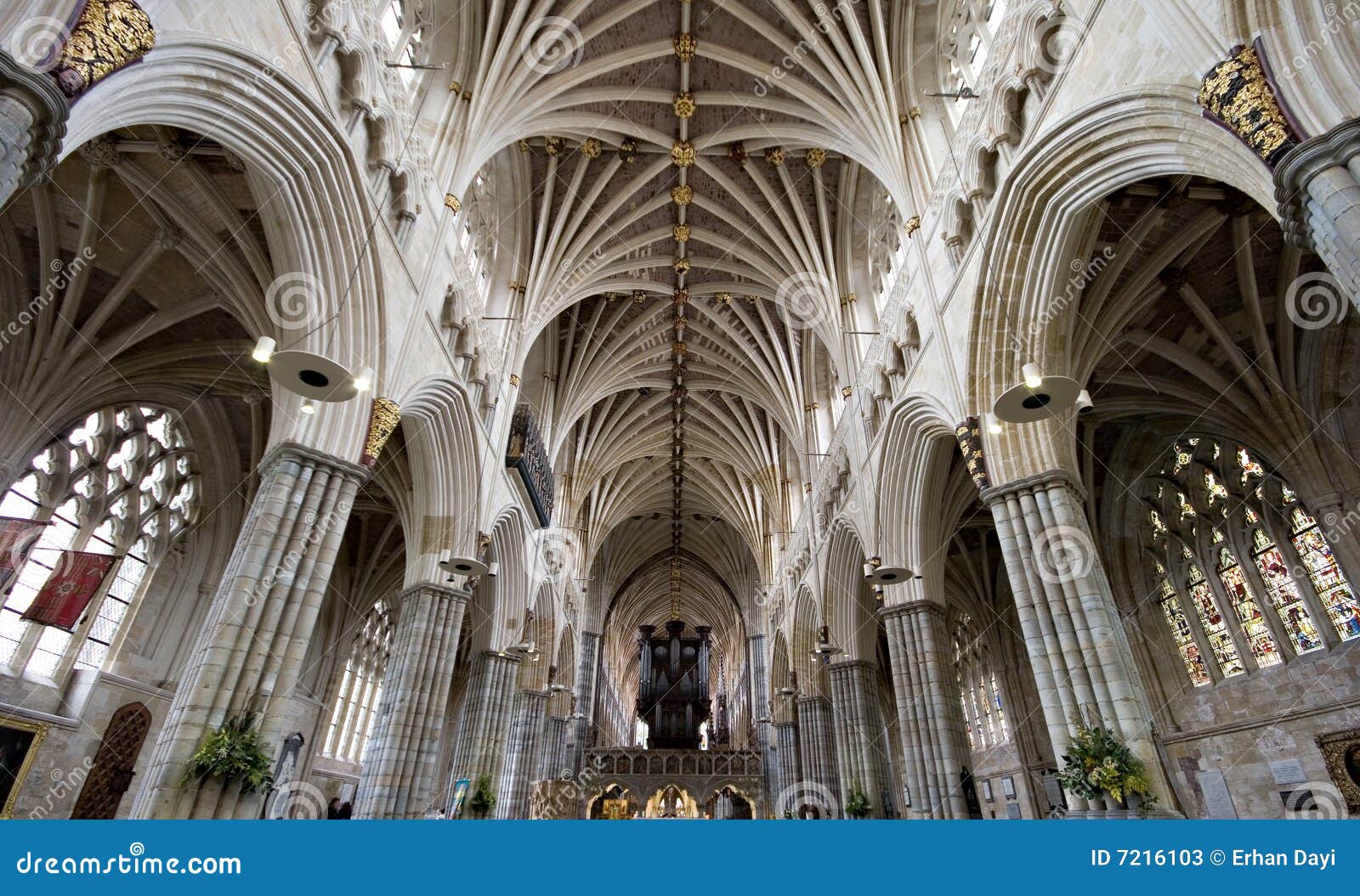 Exeter Cathedral stock image. Image of landmark, devon - 7216103