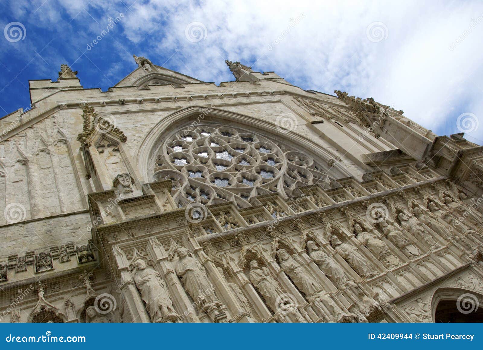 Exeter cathedral2 stock photo. Image of statues, gothic - 42409944