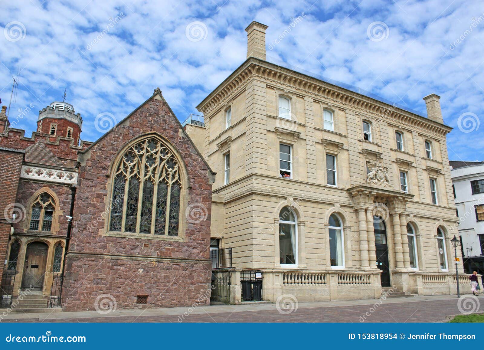 Exeter Cathedral Close stock photo. Image of petrocks - 153818954
