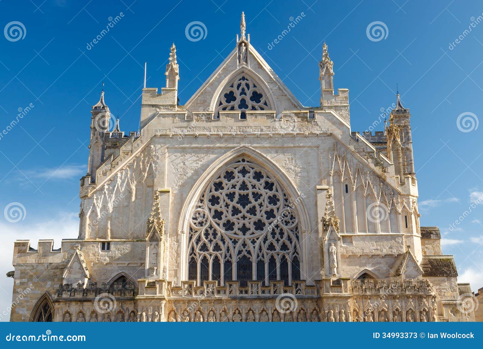 Exeter Cathedral Devon England UK Stock Image - Image of historic, city ...