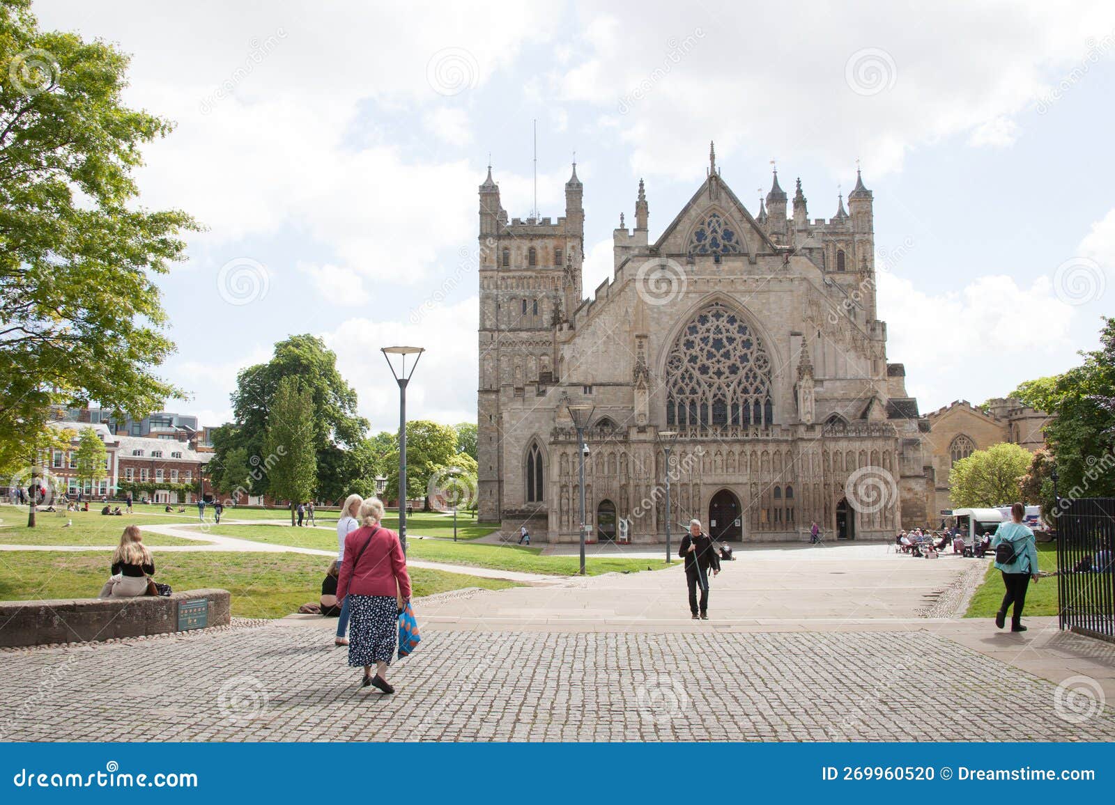 Exeter Cathedral in Devon in the UK Editorial Image - Image of british ...
