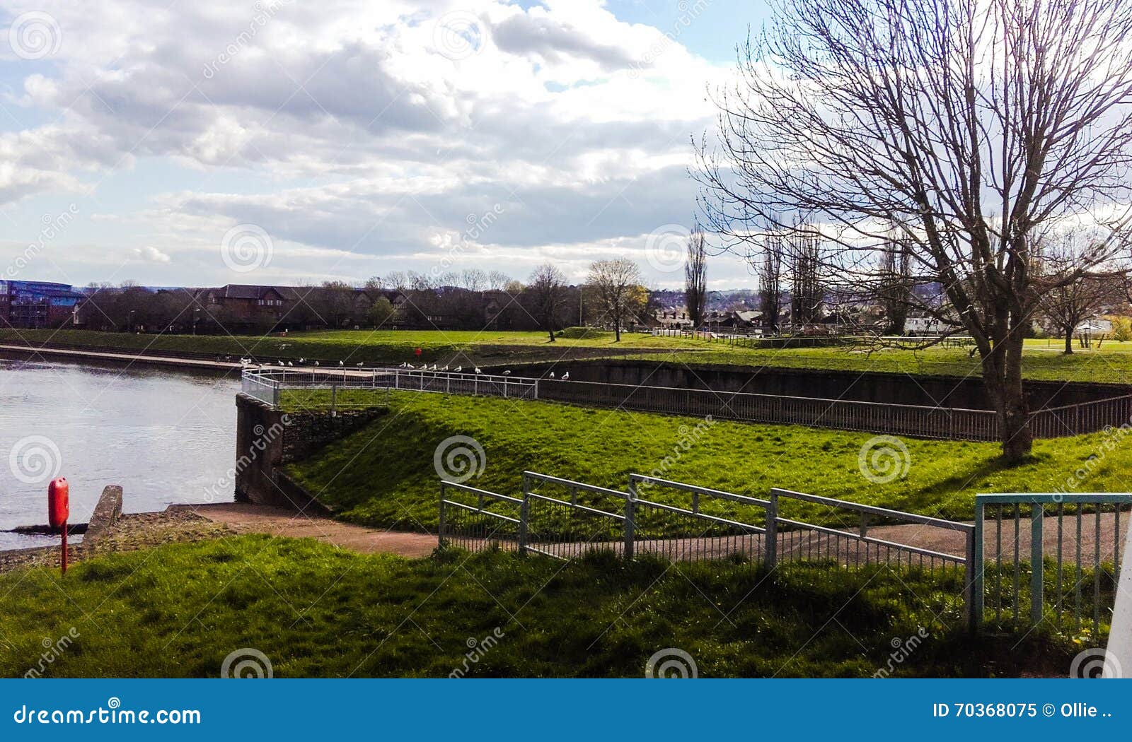 Exeter City river editorial image. Image of landscape - 70368075