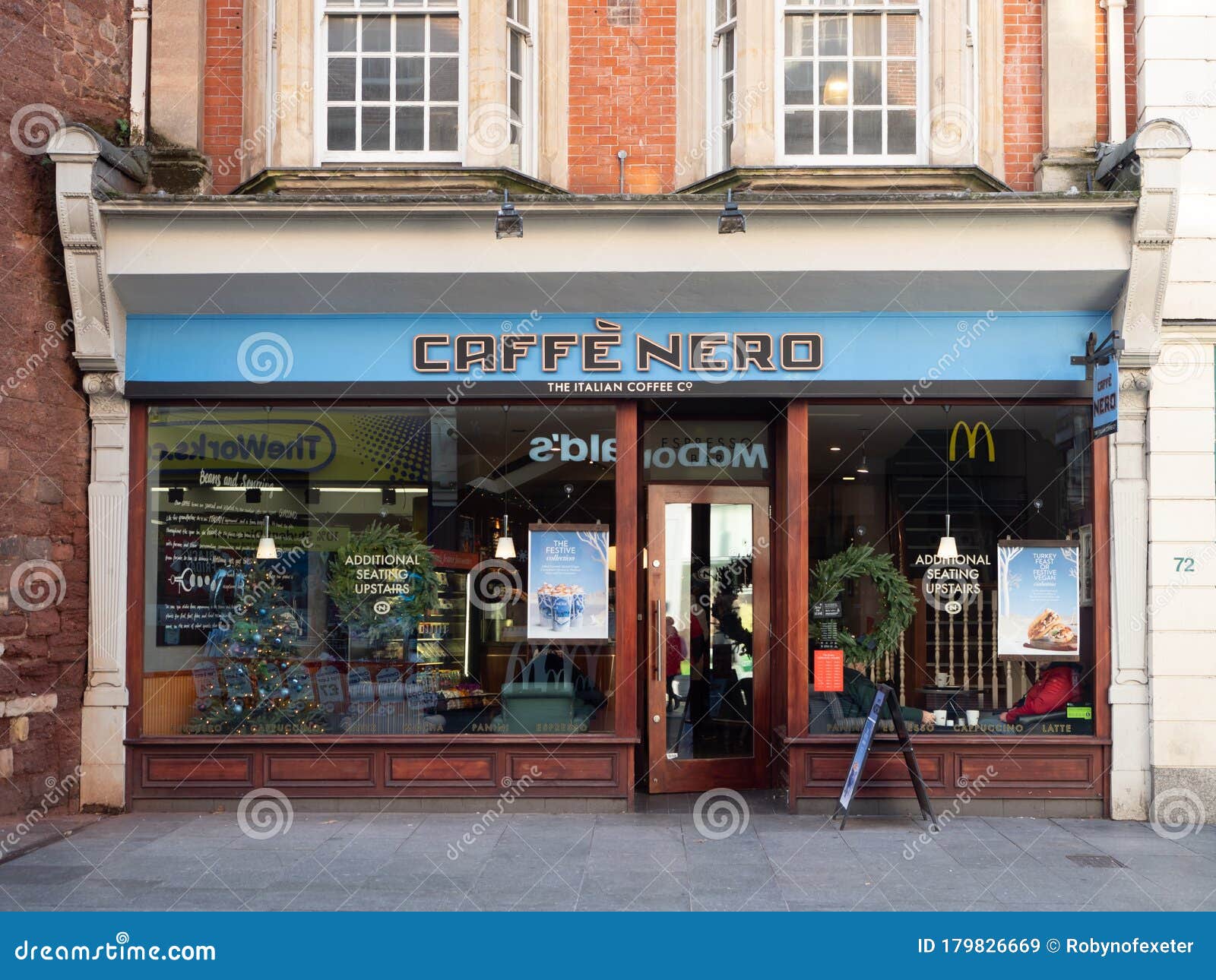 EXETER, DEVON, UK - December 03 2019: Caffe Nero Branch on Exeter High ...