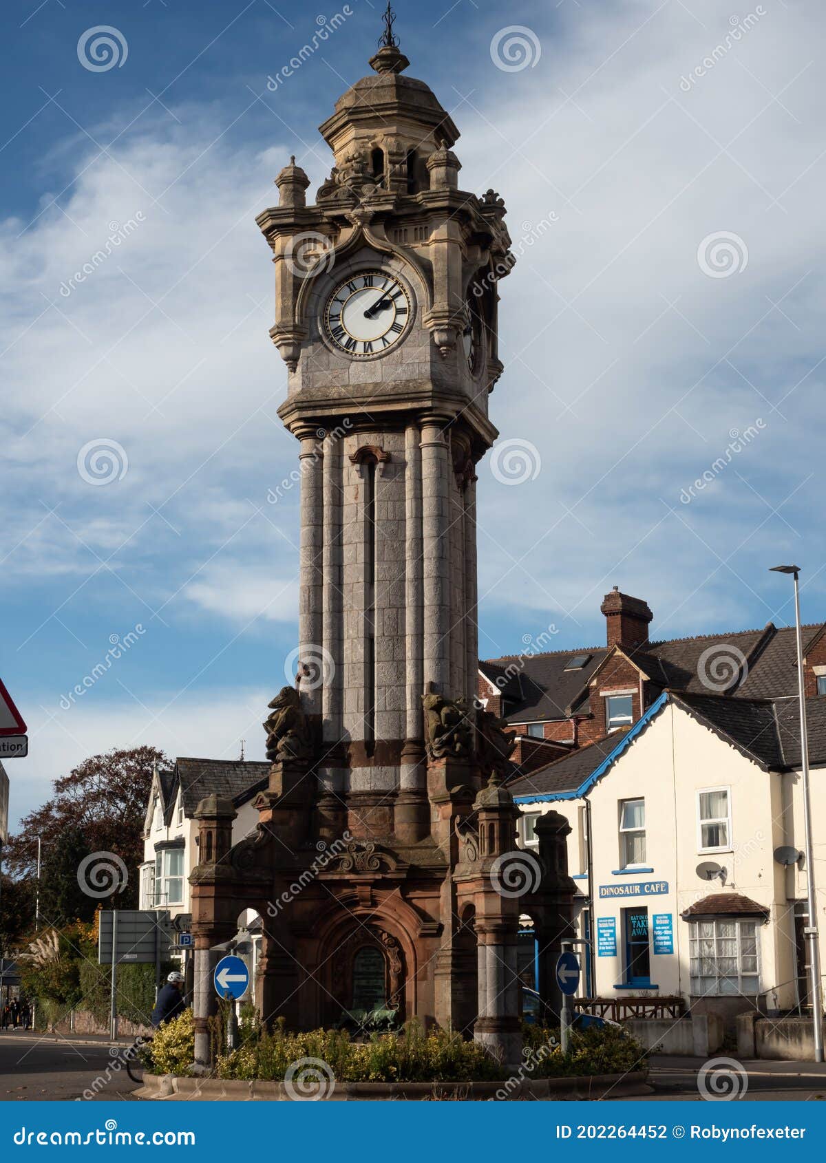 EXETER, DEVON, UK - October 25 2020: Miles` Clocktower on New North ...