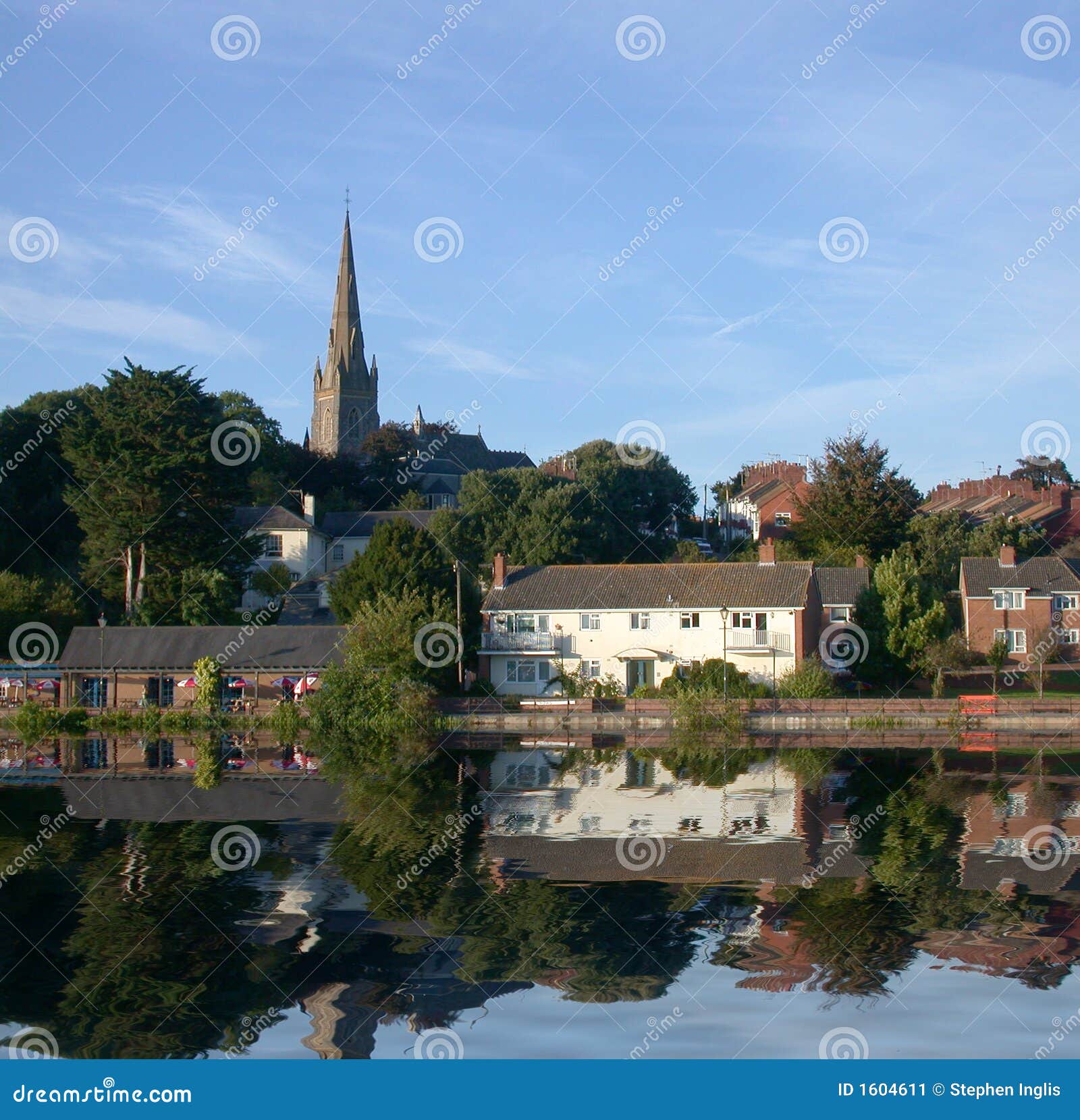 Exeter Inglaterra imagen de archivo. Imagen de reflejado - 1604611