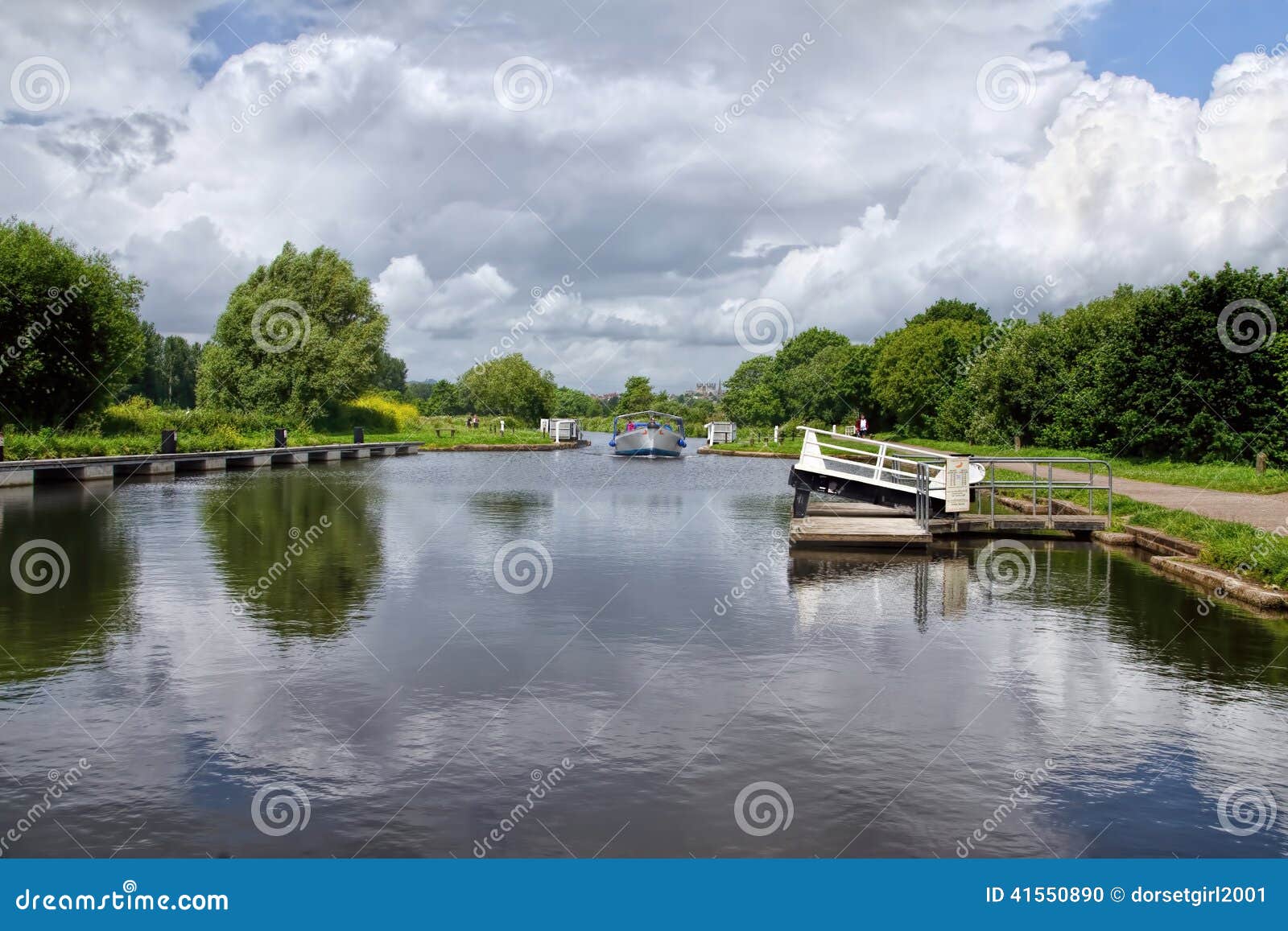 Exeter Ship Canal stock photo. Image of sumer, quiet - 41550890
