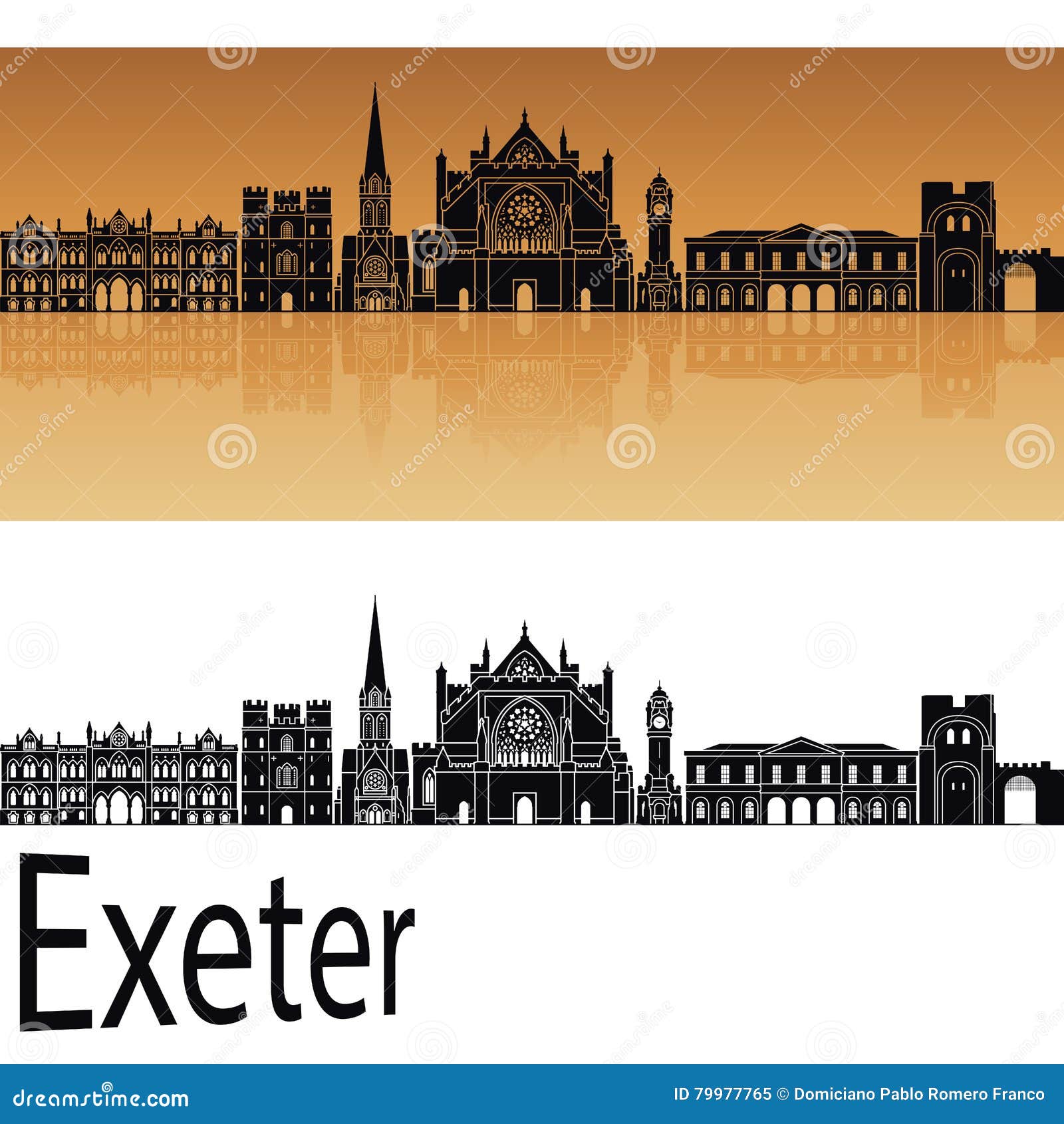 Exeter Buildings Stock Illustrations – 1 Exeter Buildings Stock ...