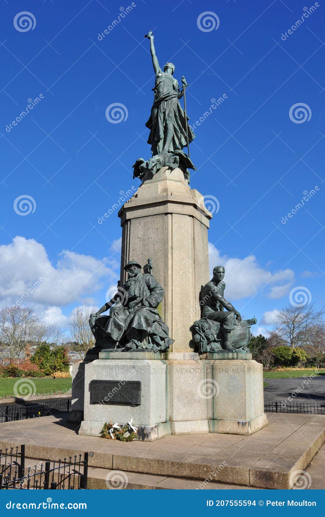 Exeter War Memorial in Northernhay Gardens Editorial Stock Image ...