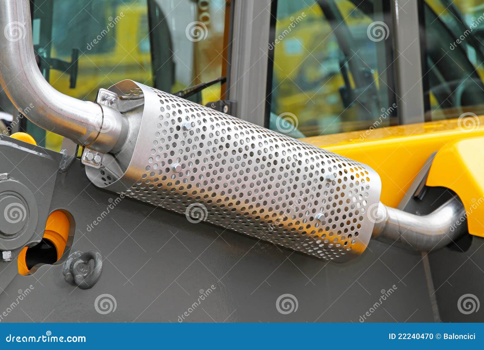 Exhaust stock photo. Image of machinery, metal, aluminum - 22240470