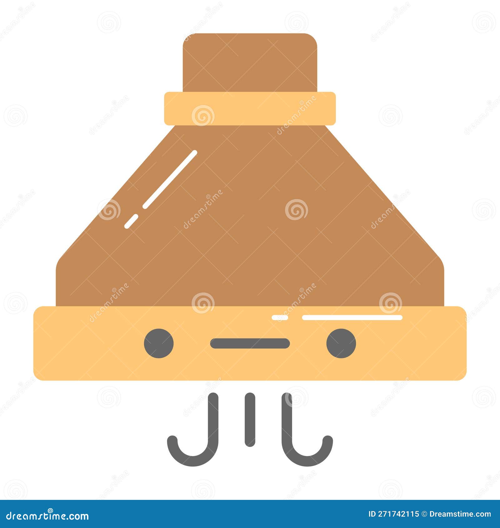 An Exhaust Called Kitchen Hood Used in Kitchen, Editable Vector Design ...