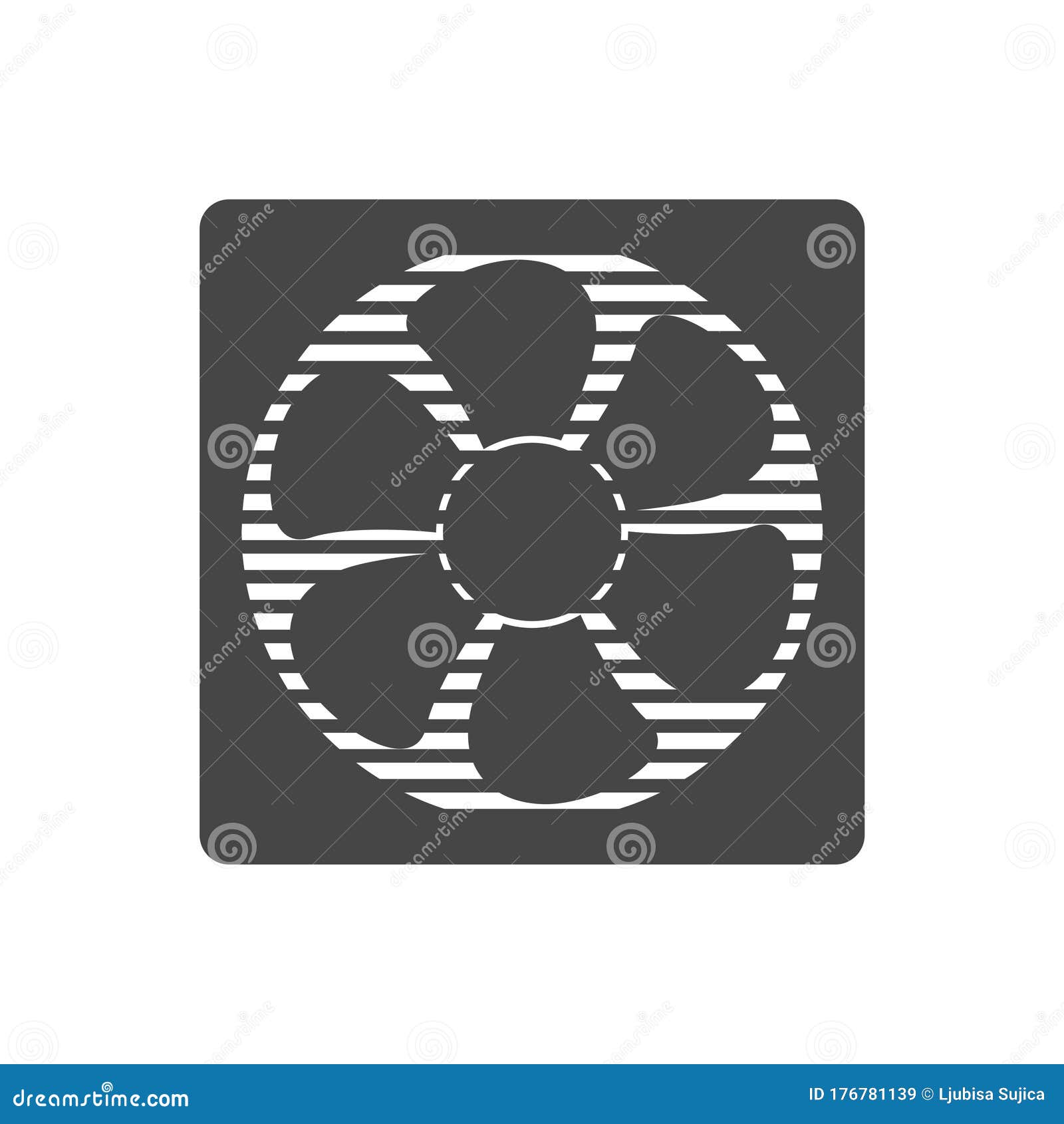 Exhaust fan icon stock vector. Illustration of isolated - 176781139