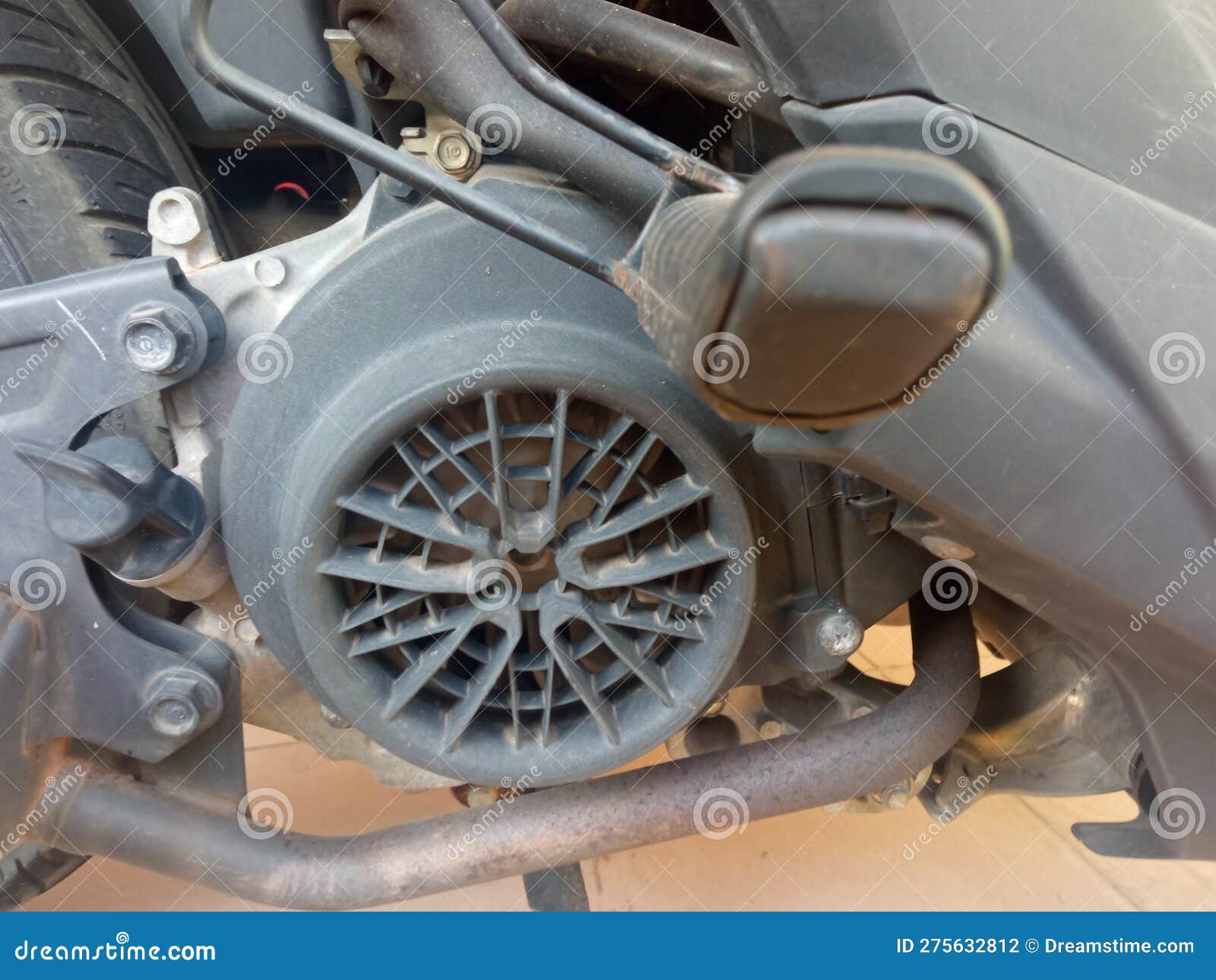 Exhaust Fan Motorcycle Black Iron Stock Photo - Image of iron ...