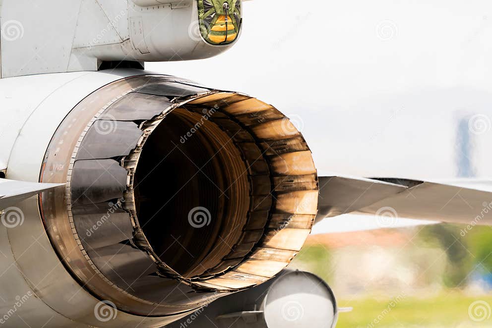 The Exhaust of the Fighter Jet. Jet Plane Nozzle Editorial Image ...