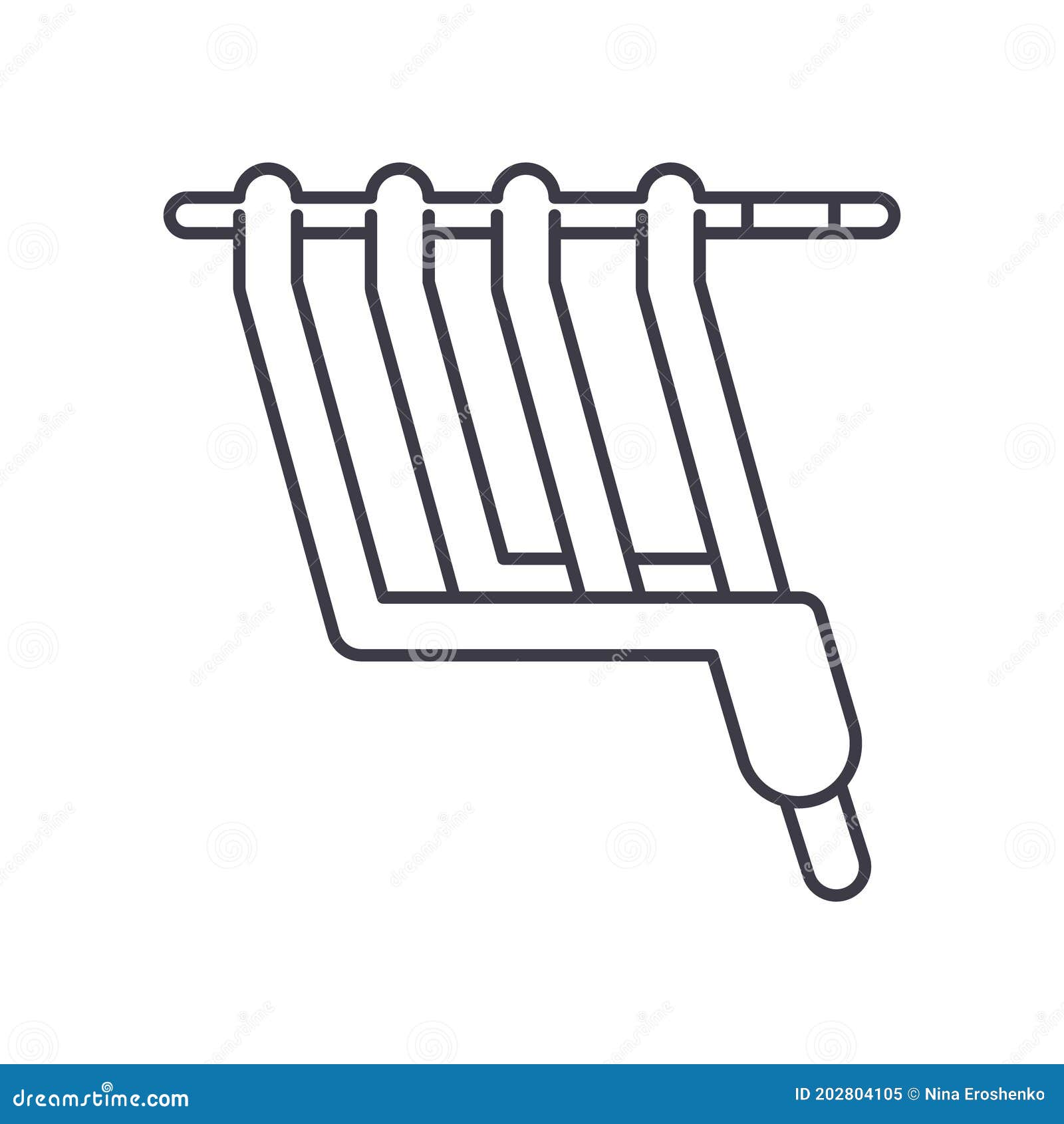 Exhaust Header Icon, Linear Isolated Illustration, Thin Line Vector ...