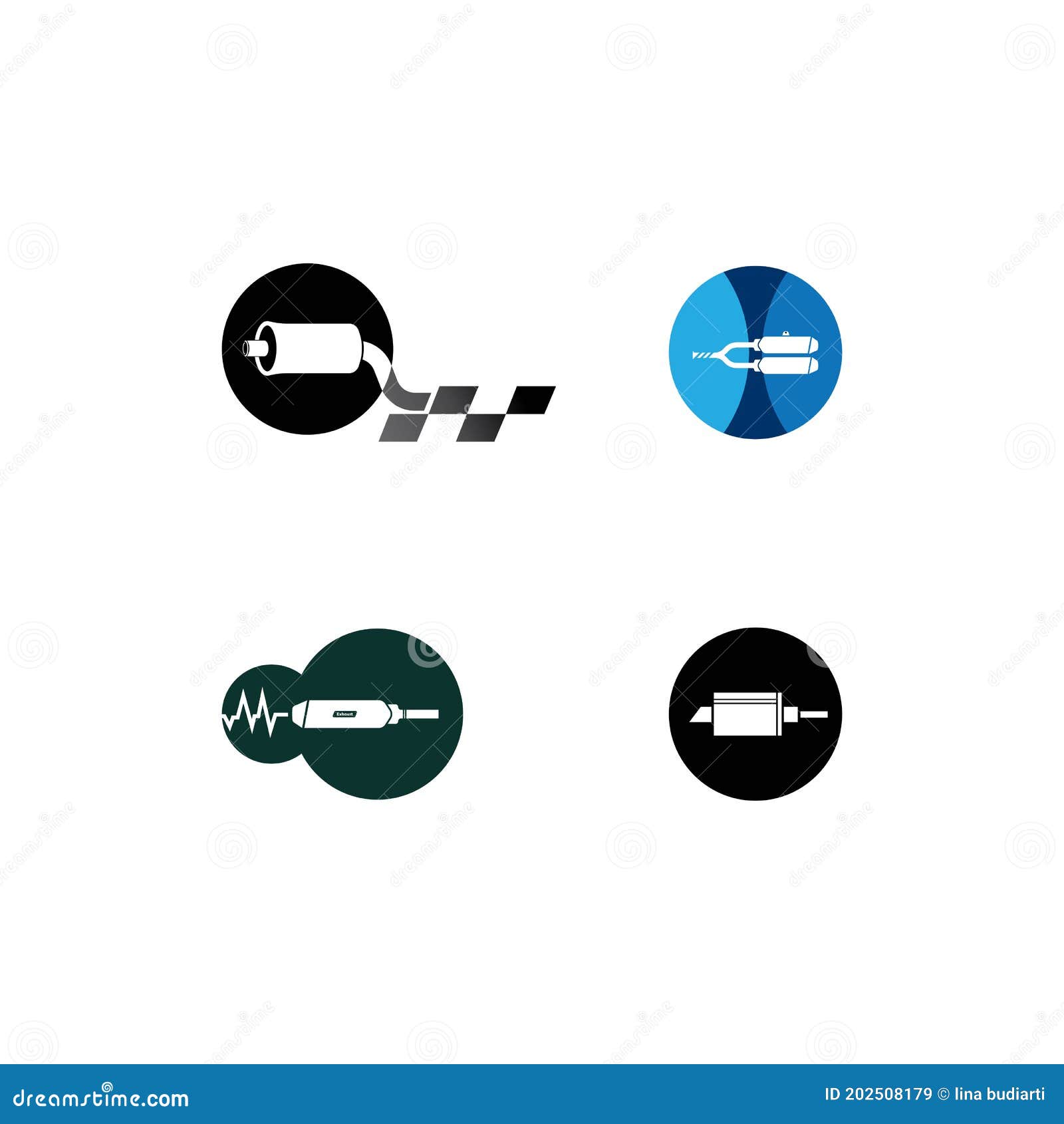 Exhaust icon stock vector. Illustration of brake, logo - 202508179