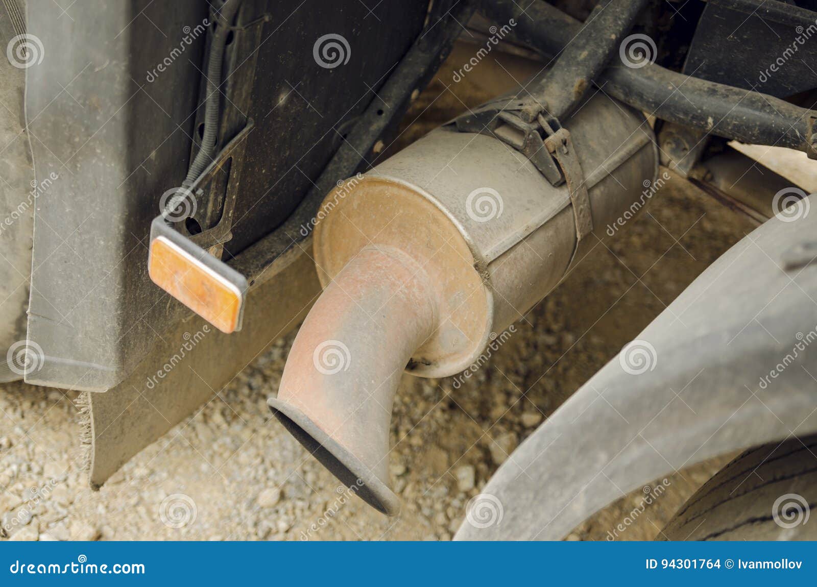 Exhaust in Industrial Machine Stock Photo - Image of pipe, fuel: 94301764