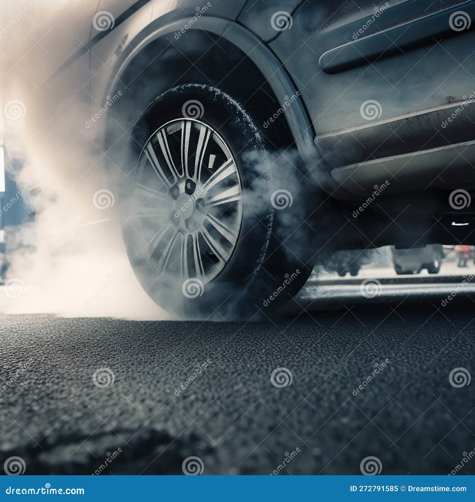 The Exhaust Pipe of the Automobile that Emits Carbon Dioxide As a ...