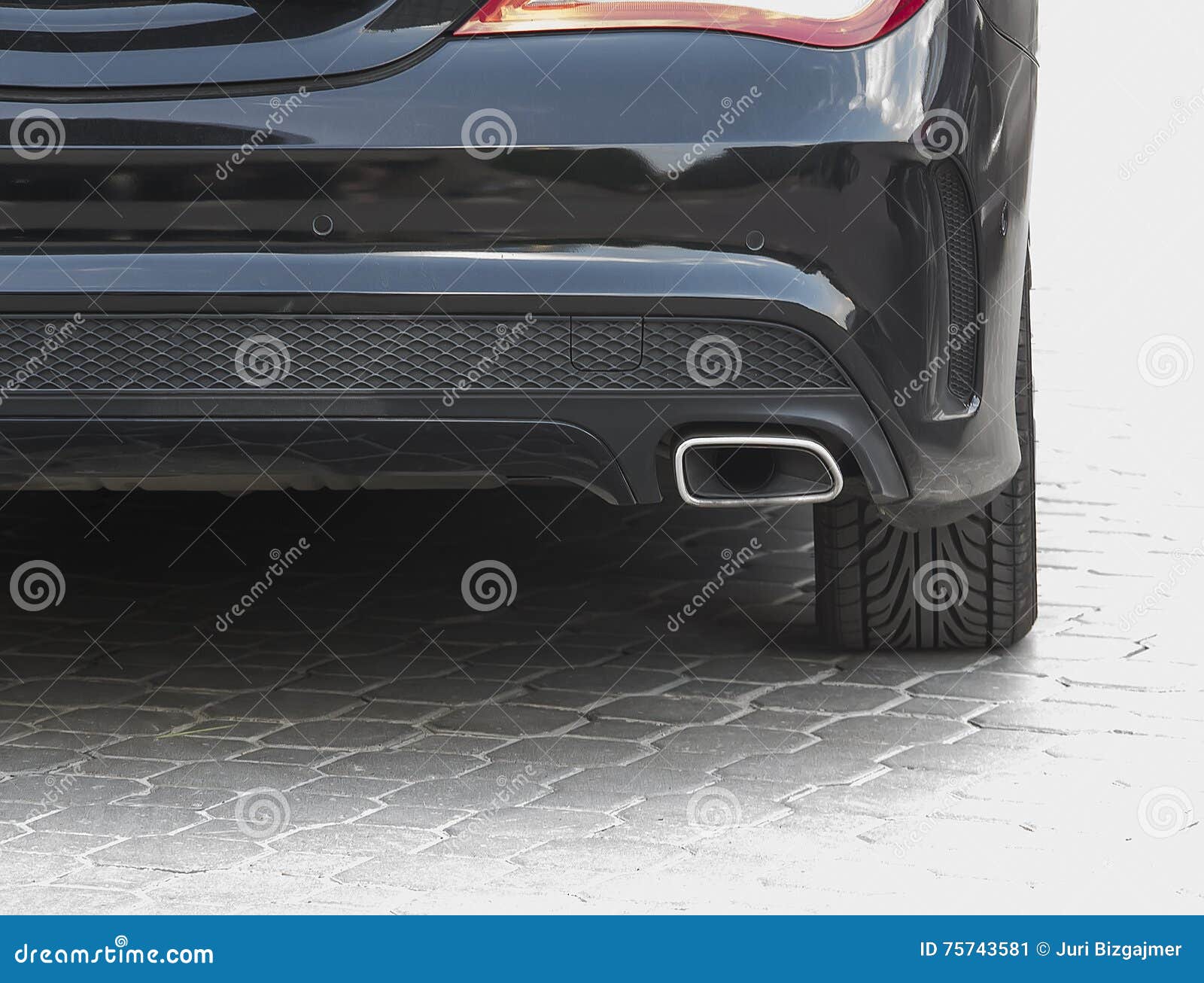 Exhaust Pipe and Back Part of Car Stock Image - Image of pipe, circle ...