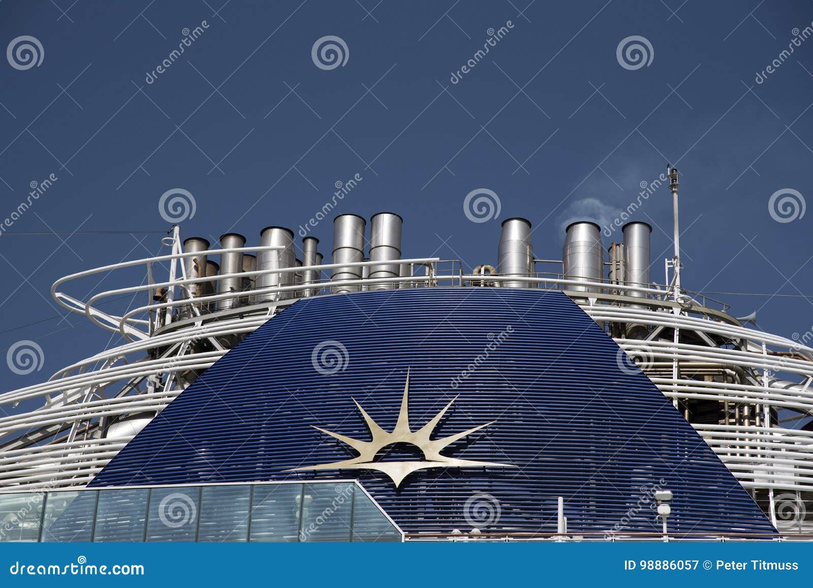 Ship`s Funnels and Smoke Stack Editorial Photography - Image of stack ...