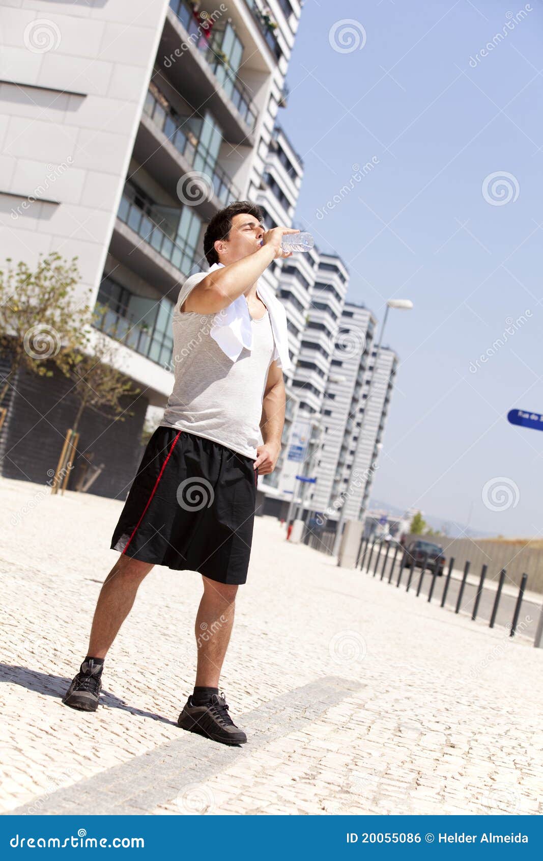 Exhausted athletet stock photo. Image of exhausting, outdoor - 20055086